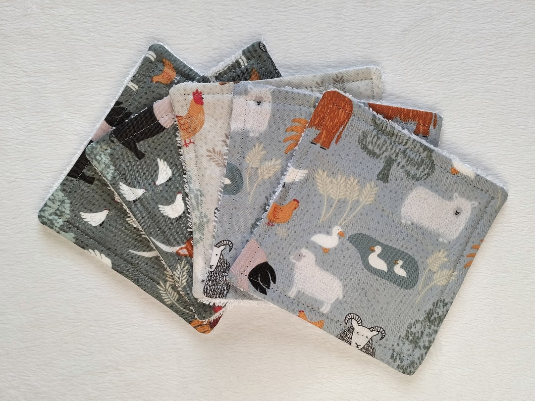 Farmyard Gift, Sheep Reusable Face Pads, Bamboo Makeup Wipes, Highland ...