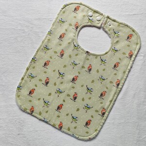 Baby Bib, British Bird Baby Gift, Blue Tit Baby Bib, Dribble Bib ...