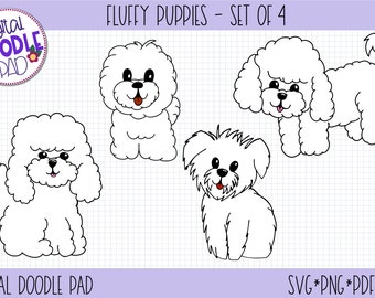 Fluffy Dog Svg - Etsy