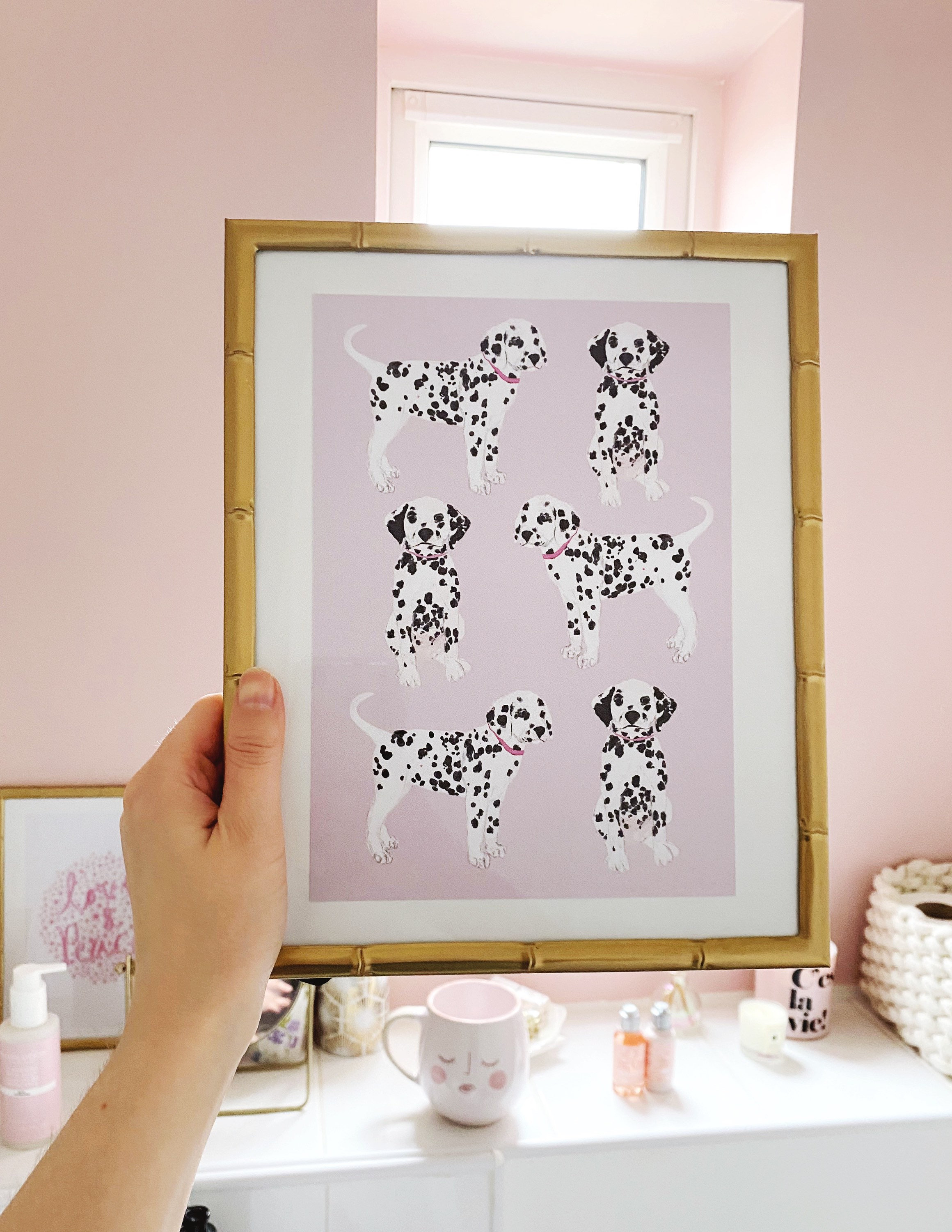 Dalmatians Illustration Wall Art Print Dalmatian Puppy Dog - Etsy