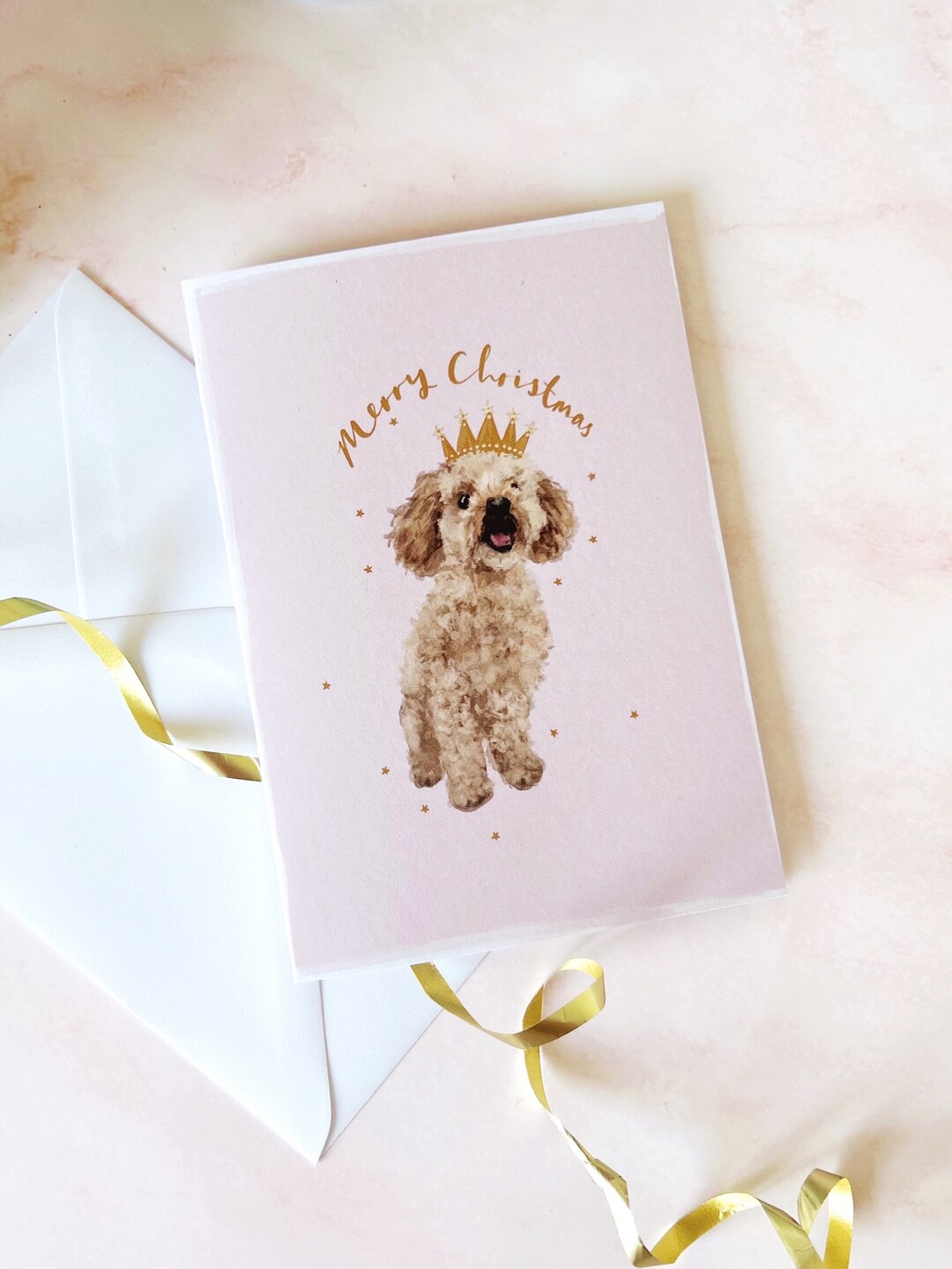 Cavapoo Christmas Card Cockapoo Christmas Card for Dog Lover Card Dog ...