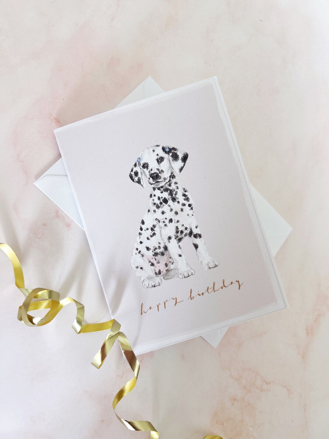 Dalmatian Birthday Card Dalmatian Puppy Card Dalmatian Card Dog Breeds ...