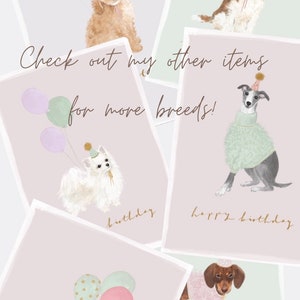 Red Cockapoo Birthday Card Cute Apricot Curly Cockapoo Birthday ...