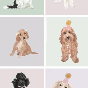 Red Cockapoo Birthday Card Cute Apricot Curly Cockapoo Birthday ...