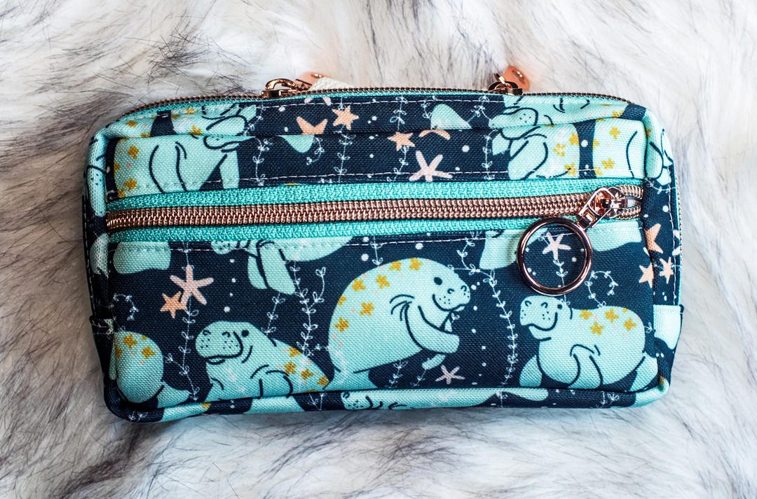 Underwater Manatee Dugong Ocean Pattern Fanny Pack, Fennel Waist Pack ...