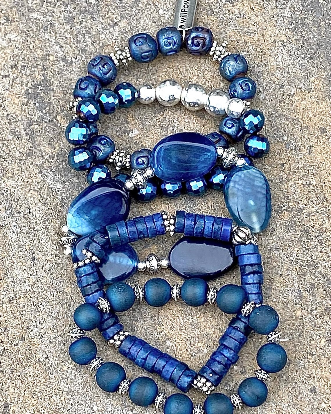 Multilayered Stackable, Beaded, Stretch Bracelet - Etsy