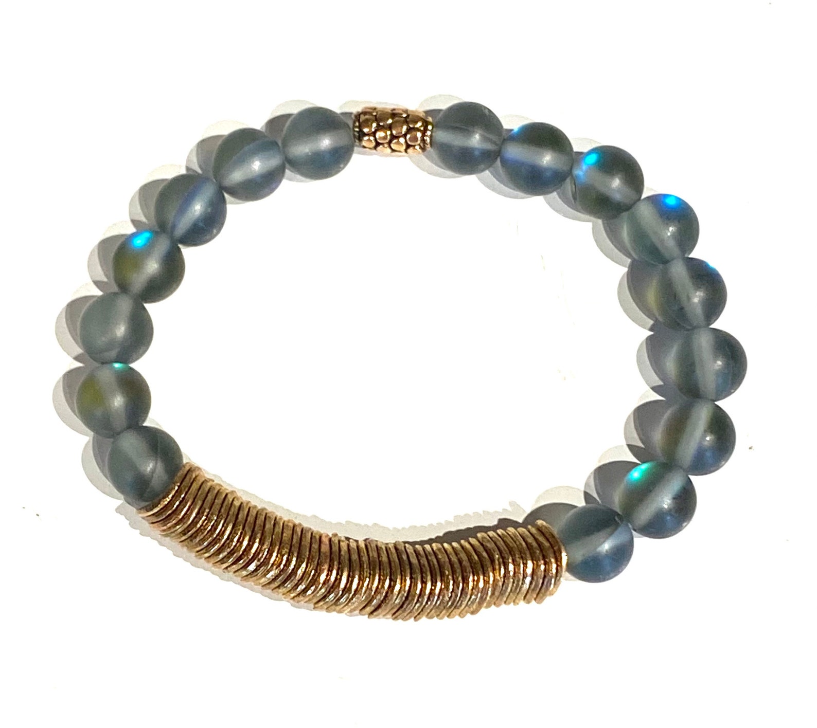 Multi Layered Beaded Stretch Bracelet - Etsy