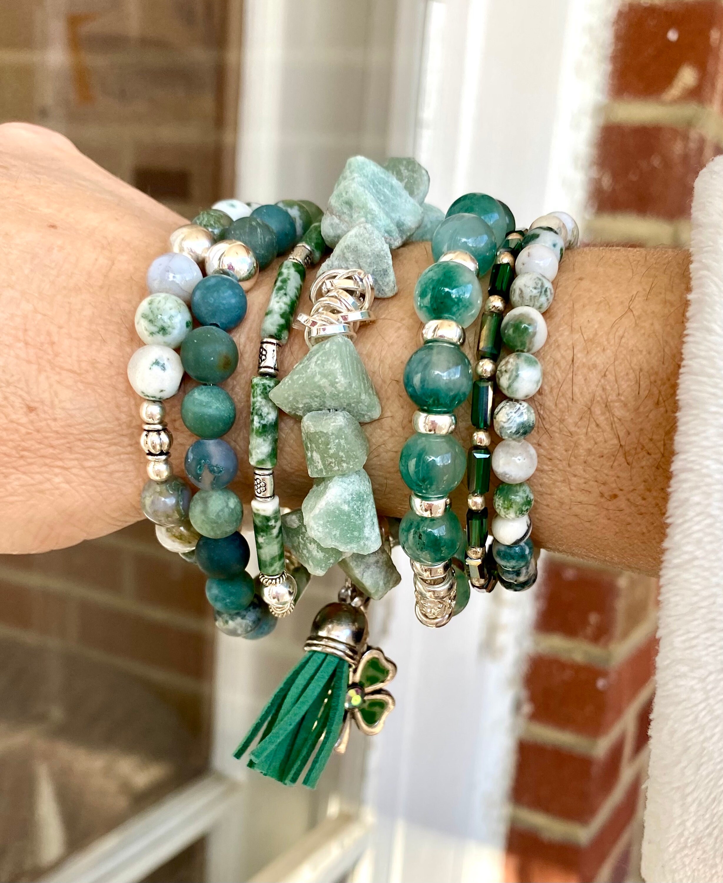 Stackable Beaded Multilayered Stretch Bracelet - Etsy