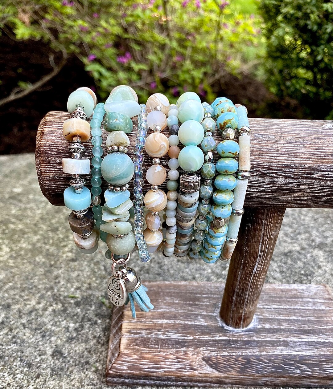 Stackable Beaded Multilayered Stretch Bracelet in Multicolors - Etsy