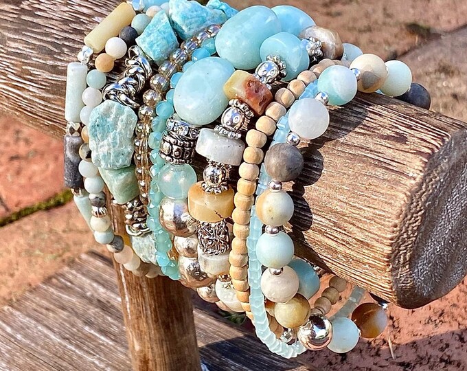 Multilayered Stackable, Stretch, Beaded Bracelet - Etsy