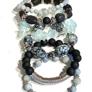 Stackable, Multilayered, Stretch Beaded Bracelet. - Etsy