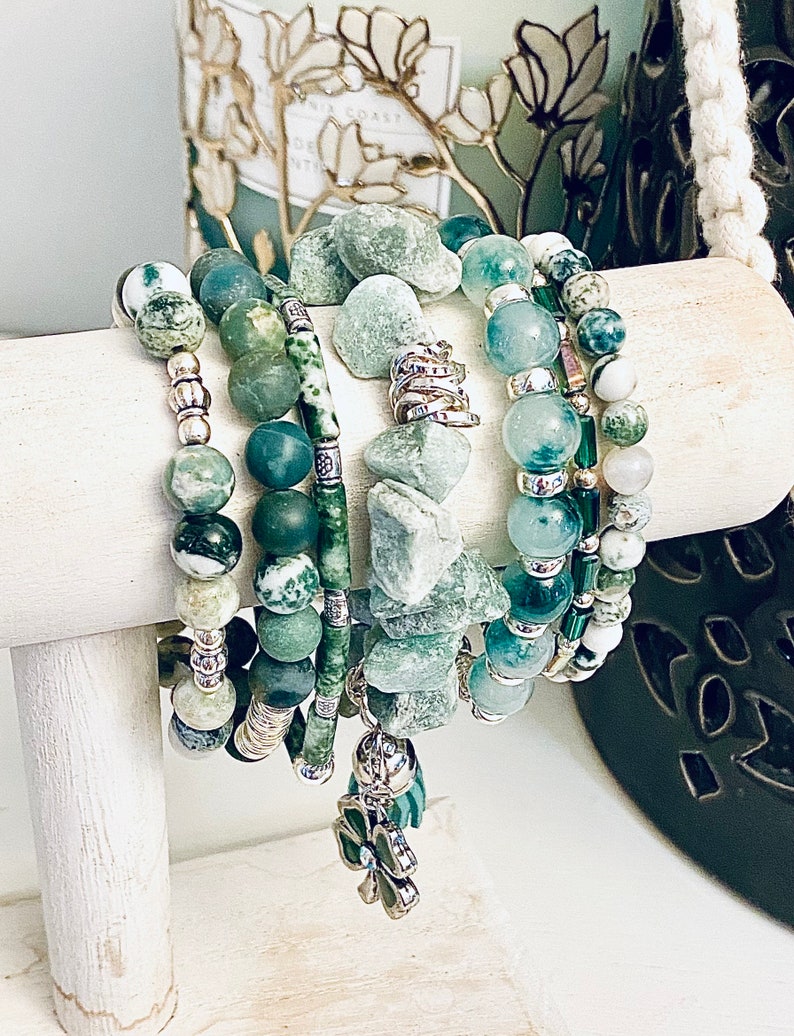 Stackable Beaded Multilayered Stretch Bracelet - Etsy