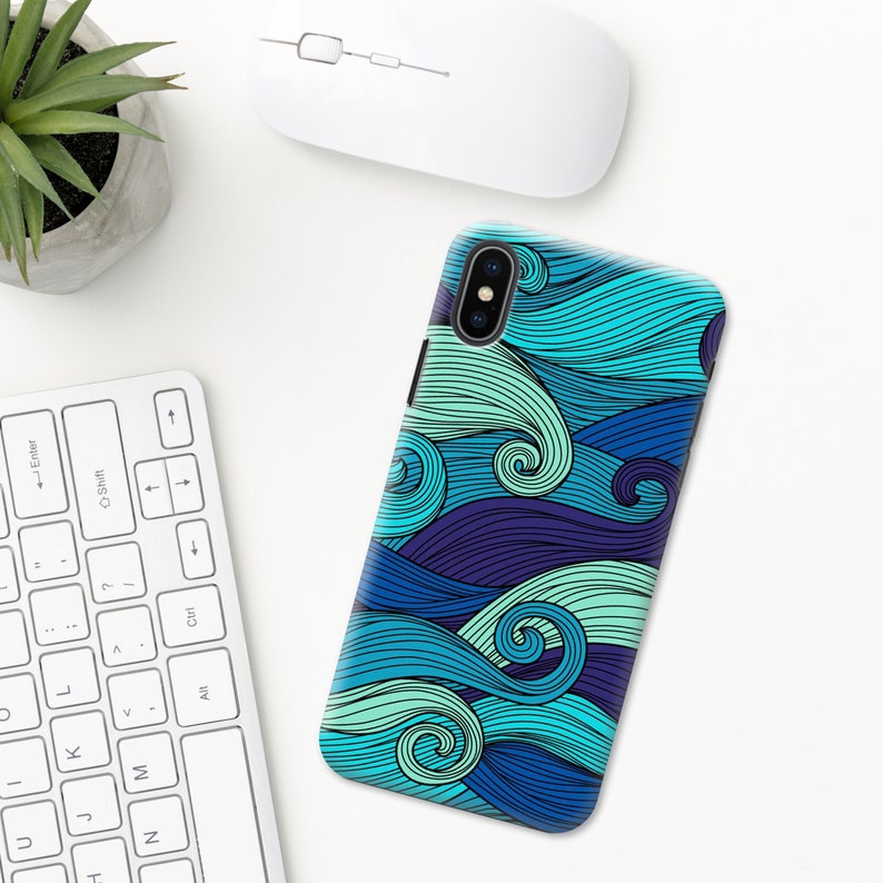 Wave phone case iPhone 11 Pro X XR XS Max 8 7 plus 6 6s 5 5s | Etsy