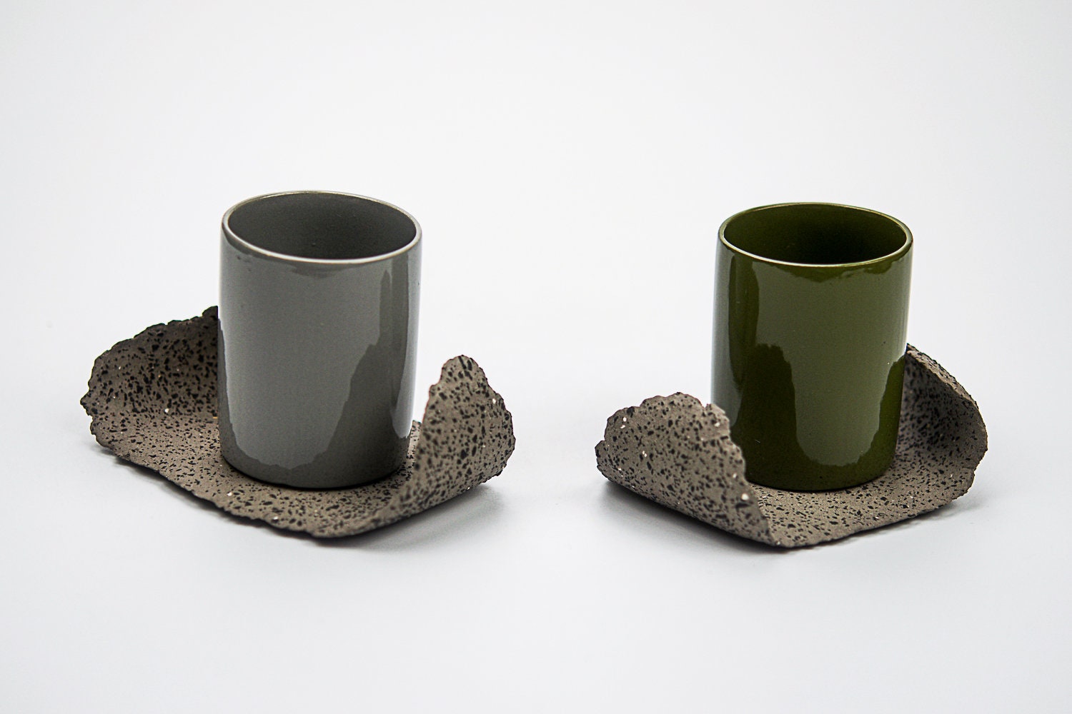 3oz Espresso Cup and Saucer Handmade Coffee Cup Modern - Etsy