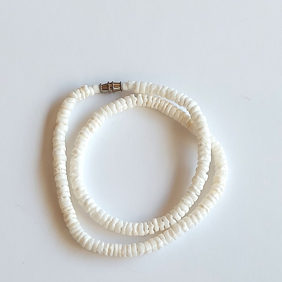 White Puka Sea Shell Necklace Choker Ocean Beach Heishi - Etsy