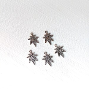 Marijuana Leaf Charm ,leaf Pendant , Beading Jewelry Making Finding, Antique Silver Leaf, DIY ...