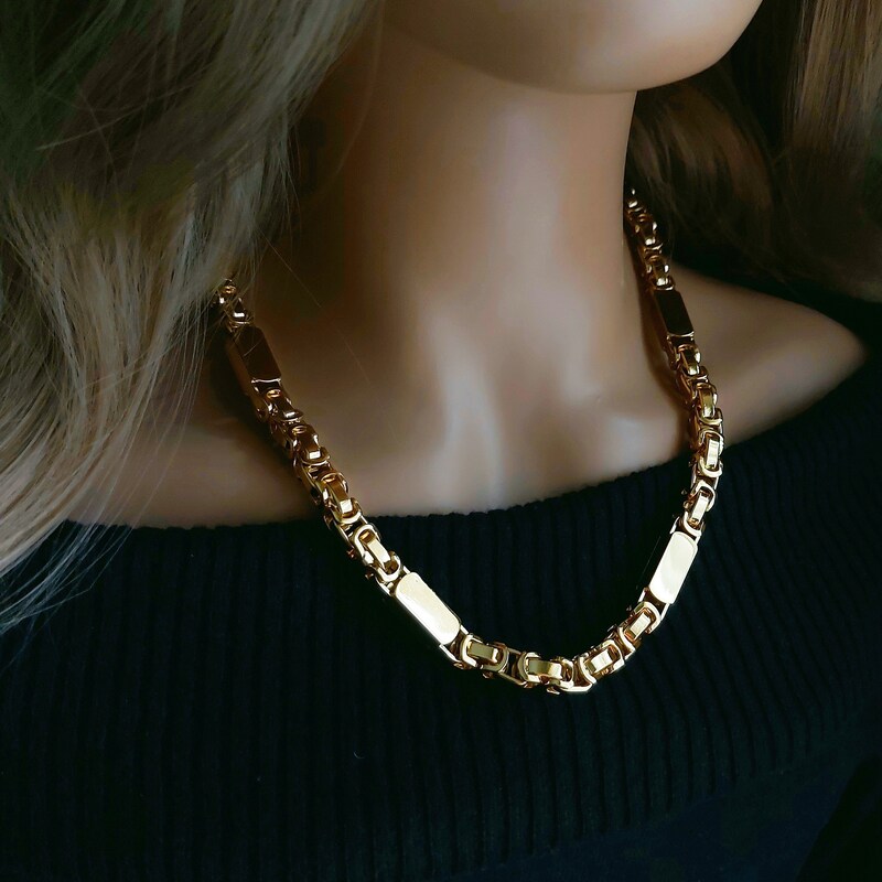 Big Chain Necklace - Etsy