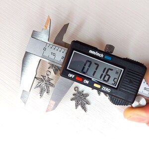 Marijuana Leaf Charm ,leaf Pendant , Beading Jewelry Making Finding, Antique Silver Leaf, DIY ...