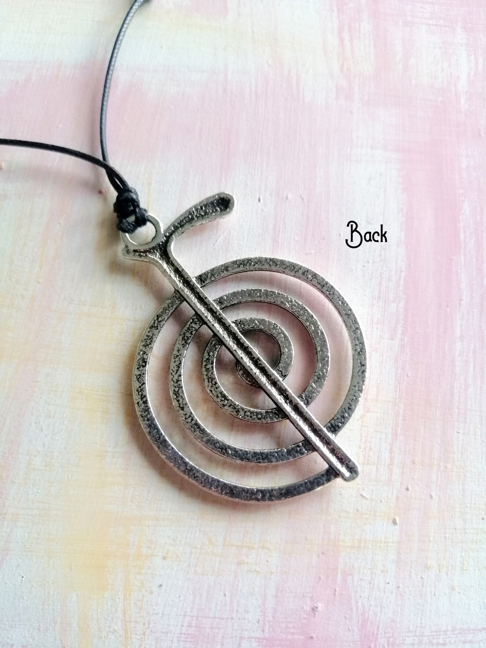 Spiral Necklace Long Layered Necklace Black Spiral Necklace - Etsy