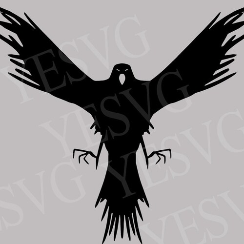 Raven SVG Crow Svg Raven Clipart Raven Files for Cricut - Etsy