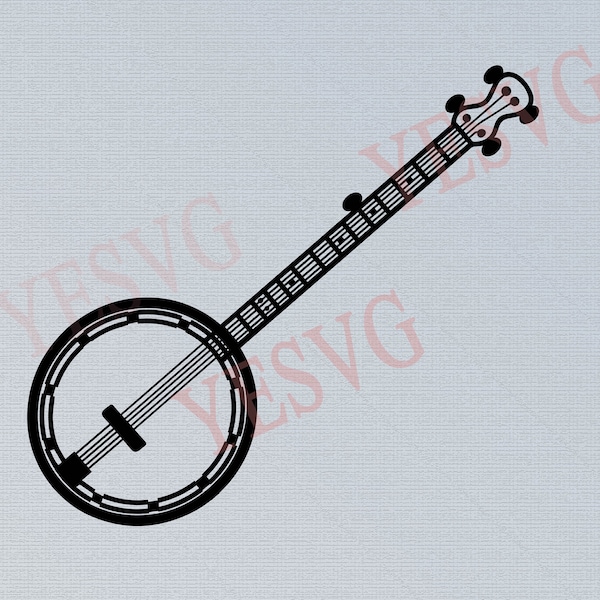 Banjo Svg Cut Files - Etsy