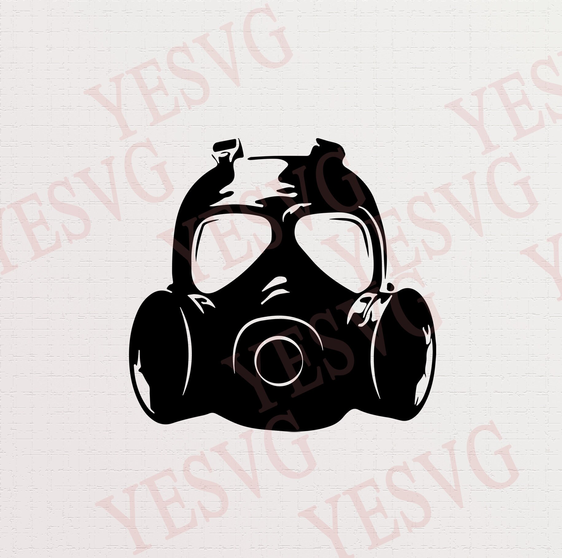 Simple Gas Mask Stencil