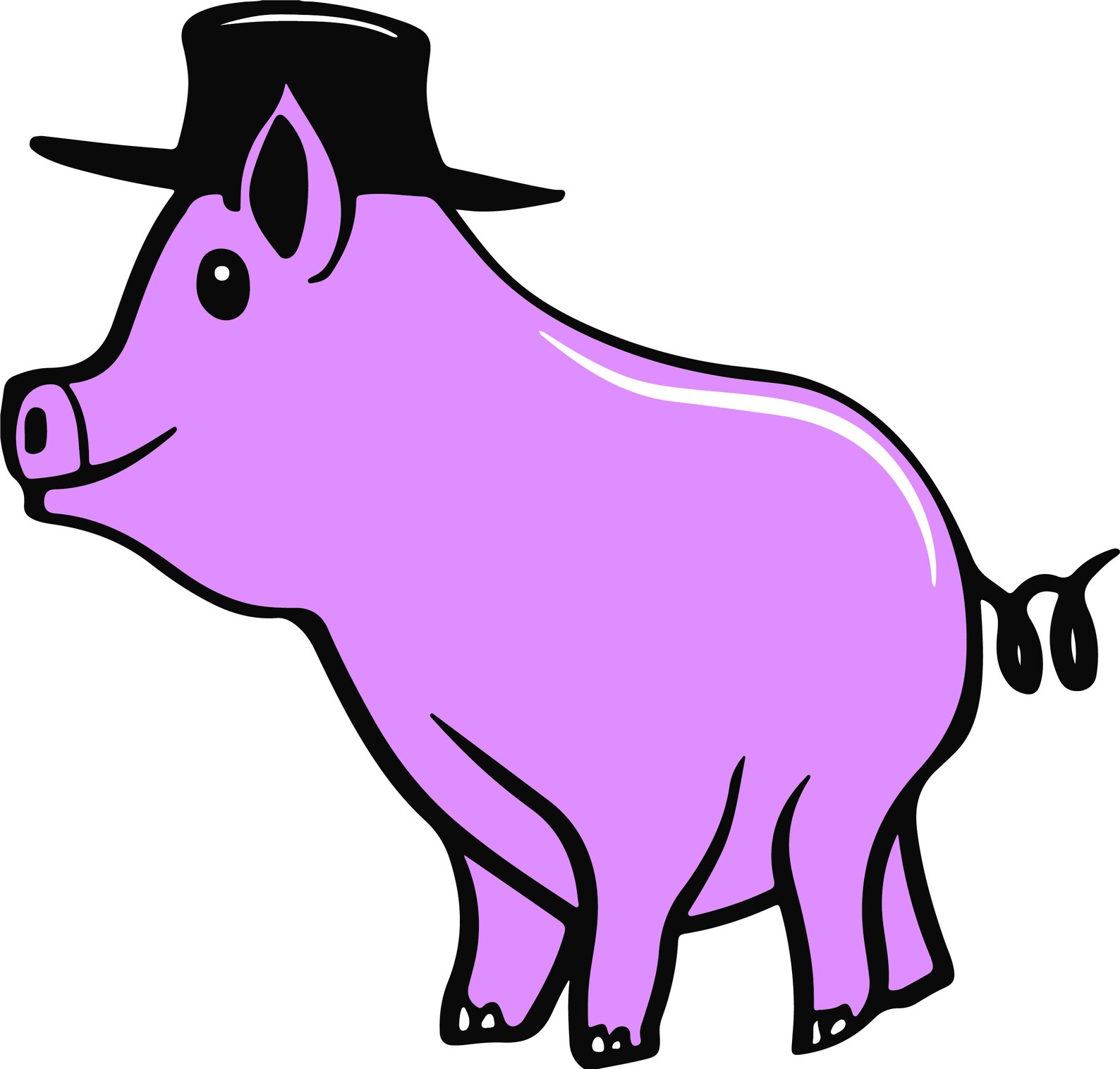 Pig Svg File Pink Pig Svg Cute Pig Clipart Kids Svg Design | Etsy