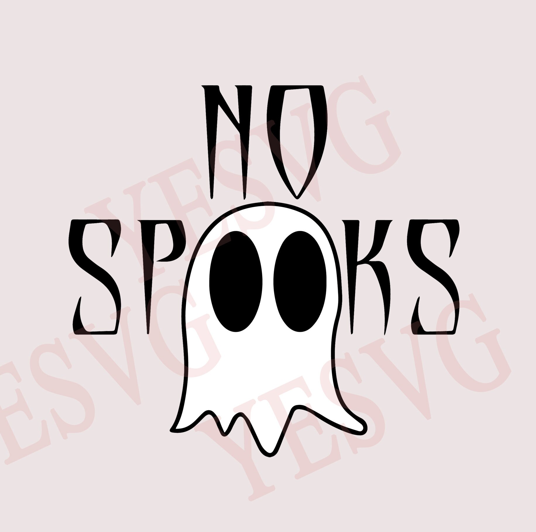 Ghost SVG Halloween Svg File No Spooks Sign Spooky Svg - Etsy
