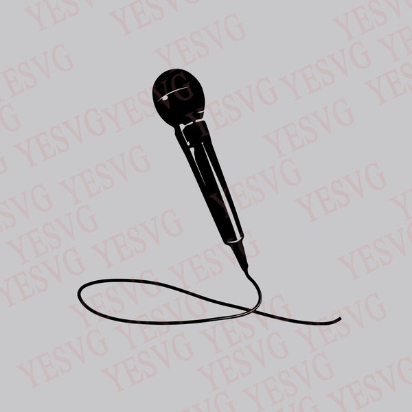 Microphone Singing Svg - Etsy