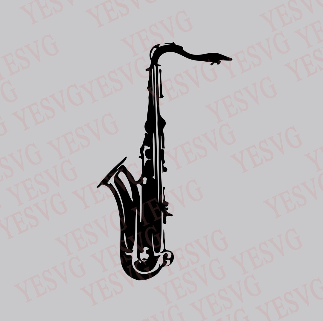 Saxophone Svg Sax Vector Image Jazz Music Brass Instrument - Etsy