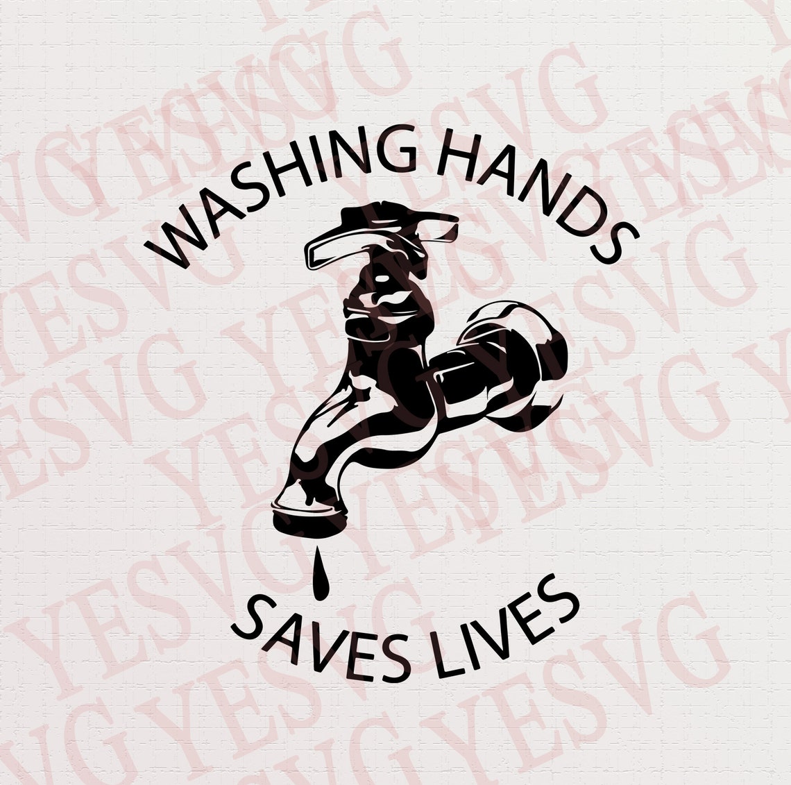 Washing hands saves lives svghygene svg washing hands | Etsy
