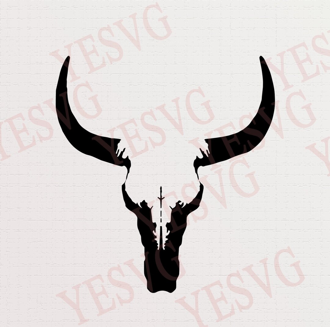 Steer SVG File Steer Skull Clipart Bull SVG Western SVG - Etsy UK