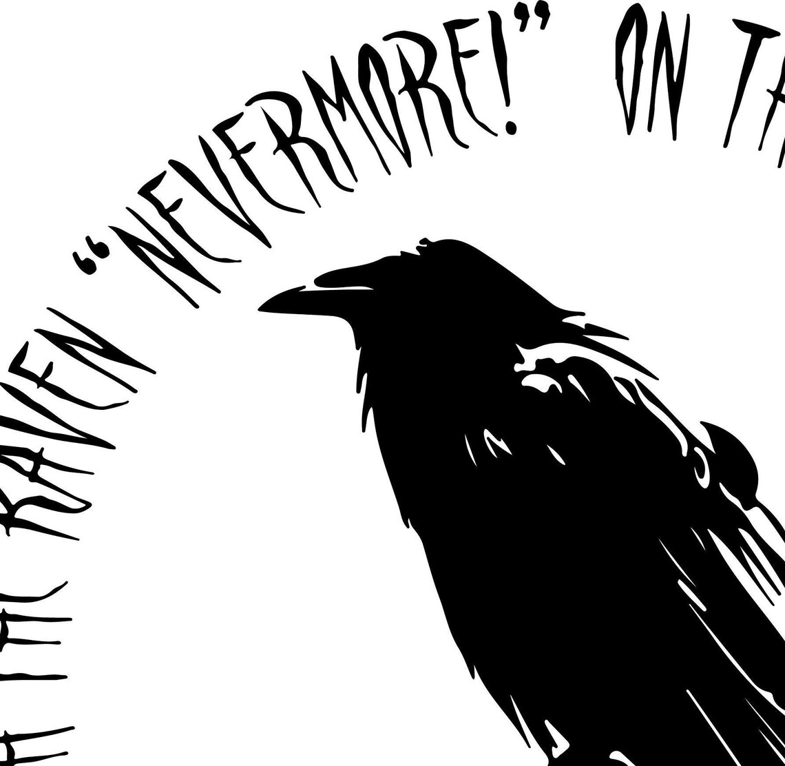 Edgar Allen SVG Raven Svg Edgar Allen Poe Clipart Raven - Etsy Canada