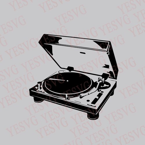 Record Player SVG Turntable PNG Vinyl Recor Player Vector - Etsy