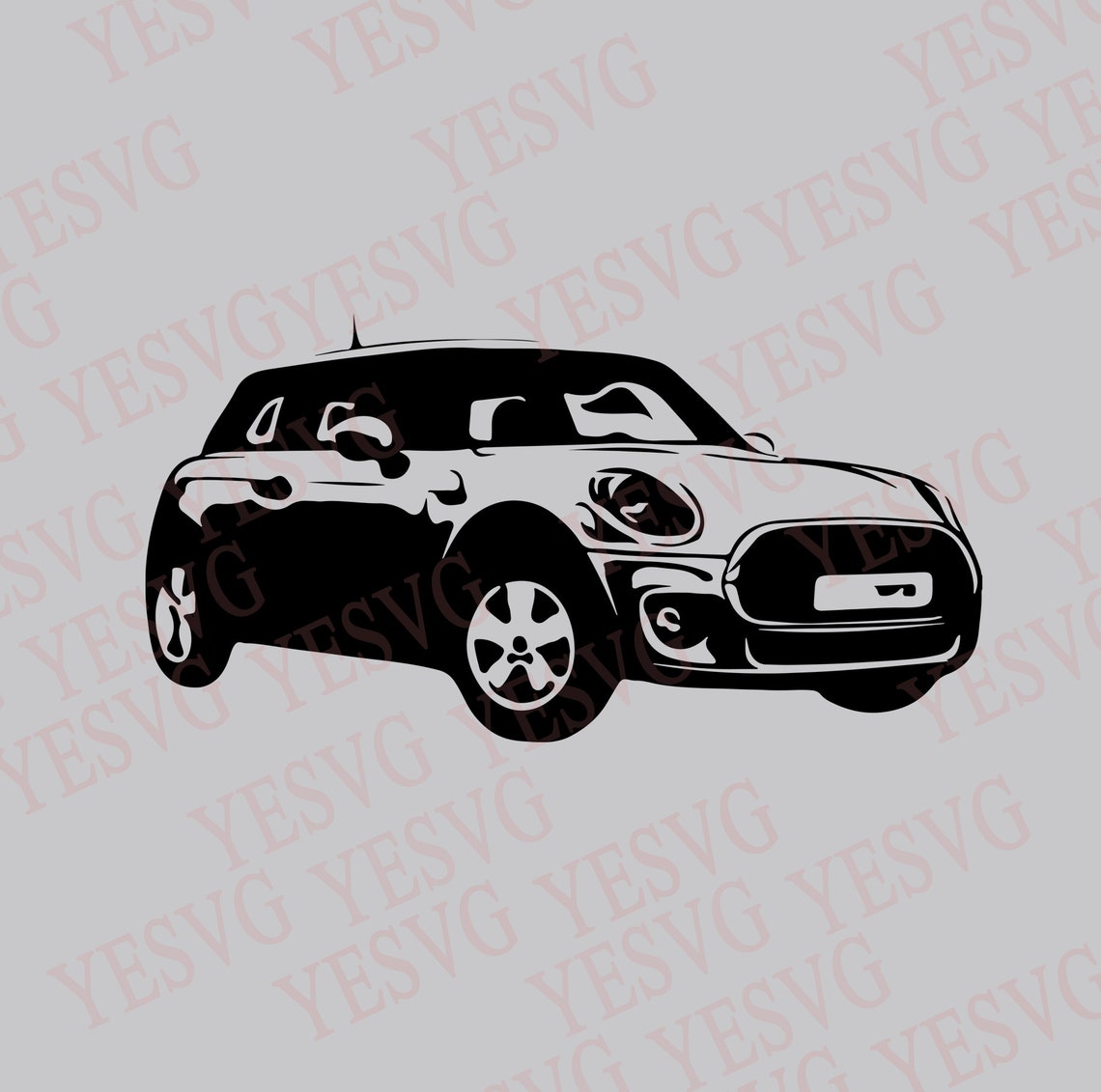 Mini Car SVG Cooper Vector Automobile Clipart Great - Etsy UK