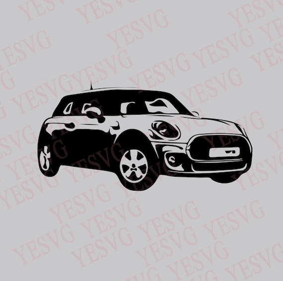 Mini Car SVG Cooper Vector Automobile Clipart Great | Etsy UK