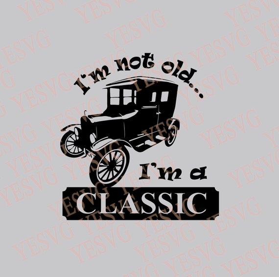 Birthday Card Design Model T SVG Model-t Vector Image Classic - Etsy ...