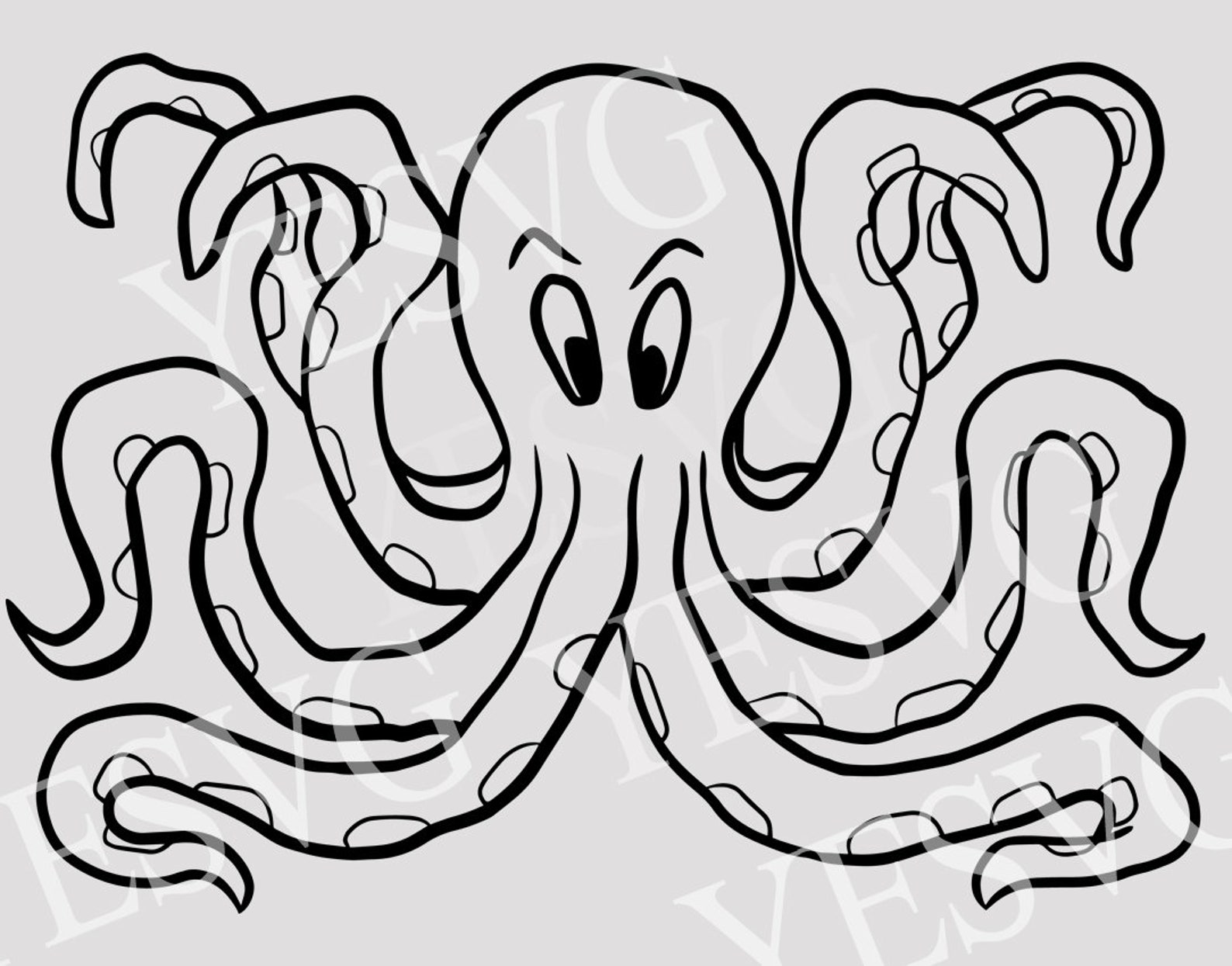 Octopus SVG file Octopus Clipart Oceon SVG file Octopus Cut | Etsy
