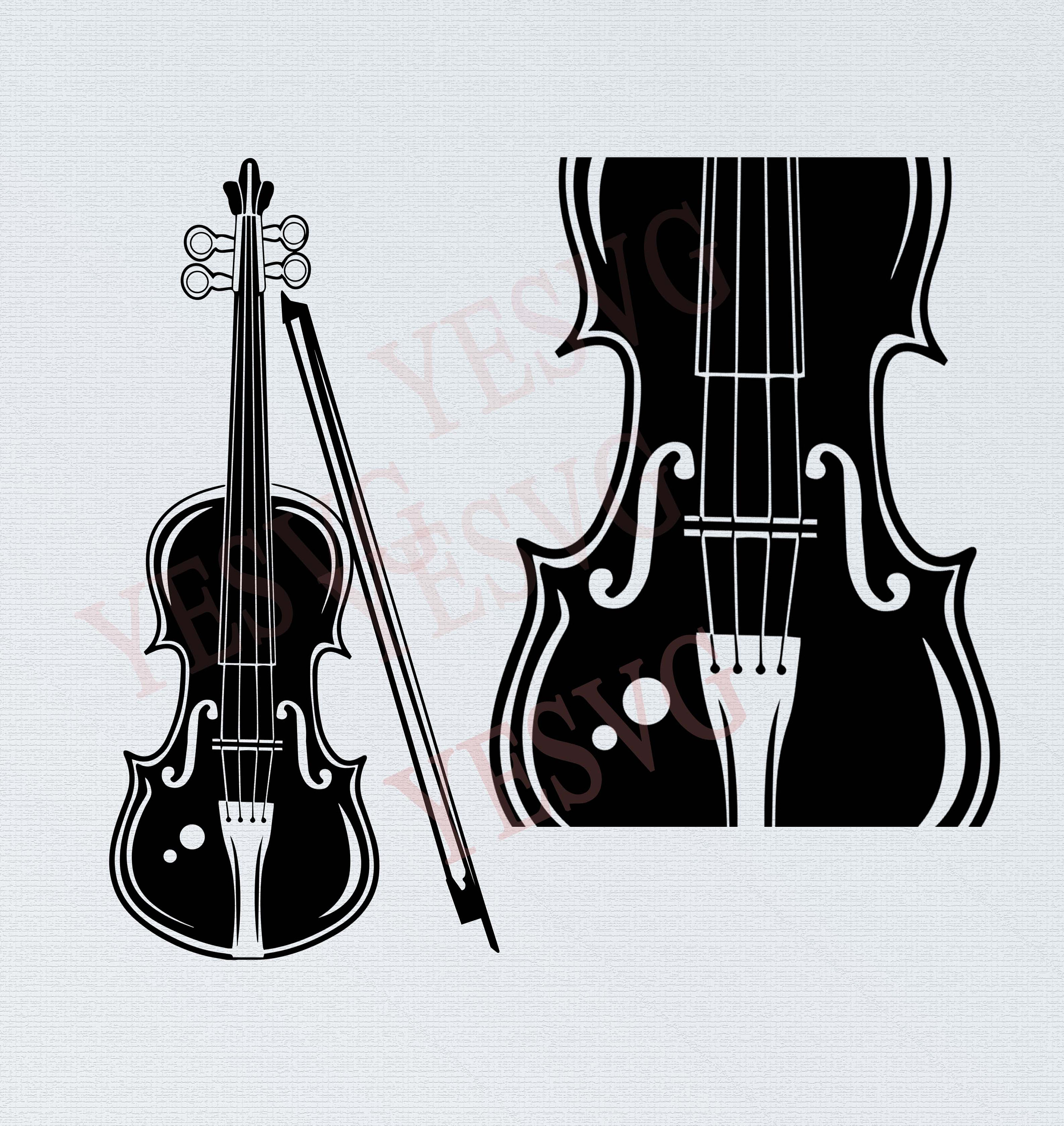 Bluegrass Music Instruments Clipart