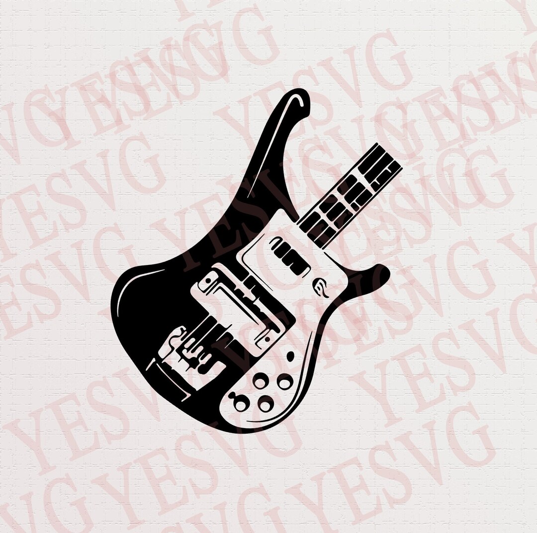 Bass Guitar Svg Bass Guitar Clipart Cut Files For Circut Bass Body Guitar Guitar Clip Art