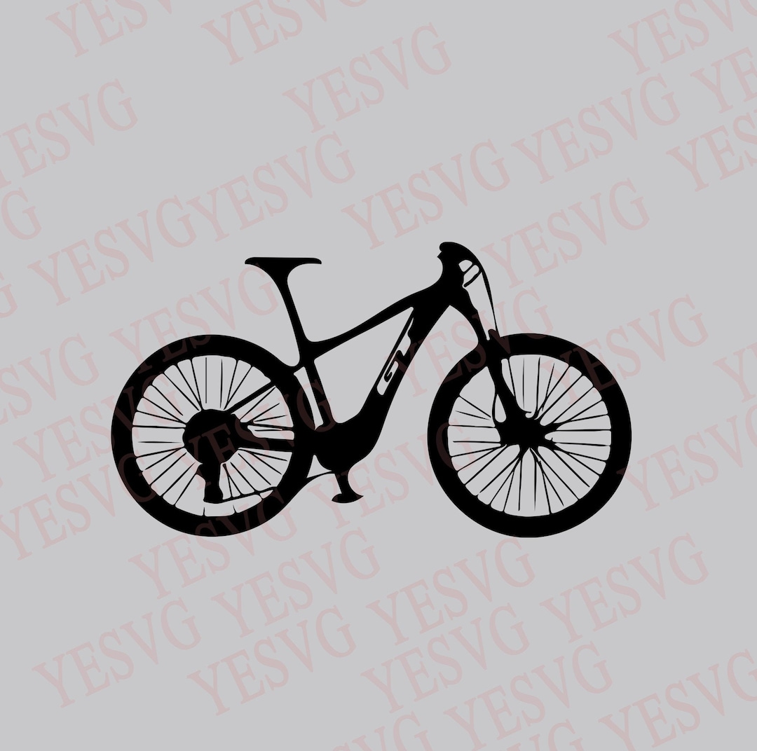 Mountain Bike SVG, Cycling Vector Art, Bicycle, MTB, All Terrain Bike ...