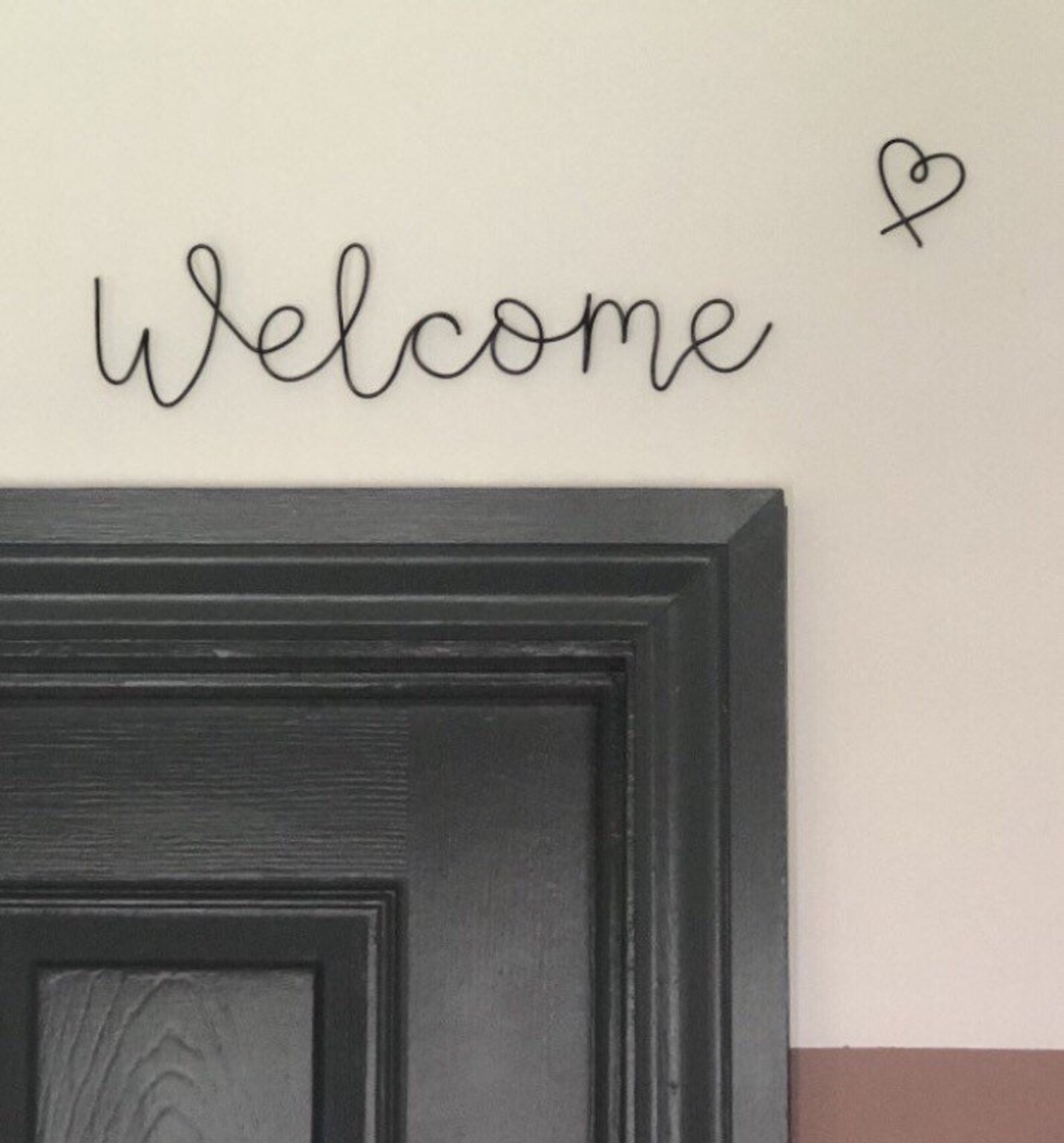 Wire 'Welcome' sign handmade wire words names | Etsy