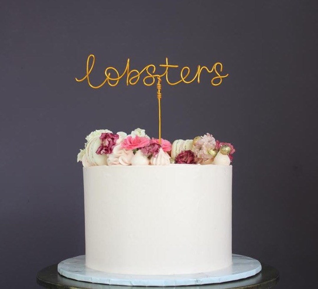 Hummer Cake Topper, handgemacht, Wire, Hochzeit, Verlobung, Jubiläum ...