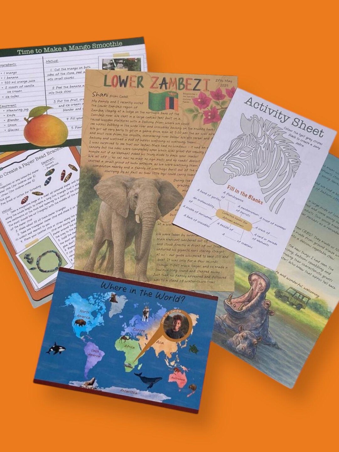 Digital Download Travel Adventure Letter and Activity Pack for Children ...