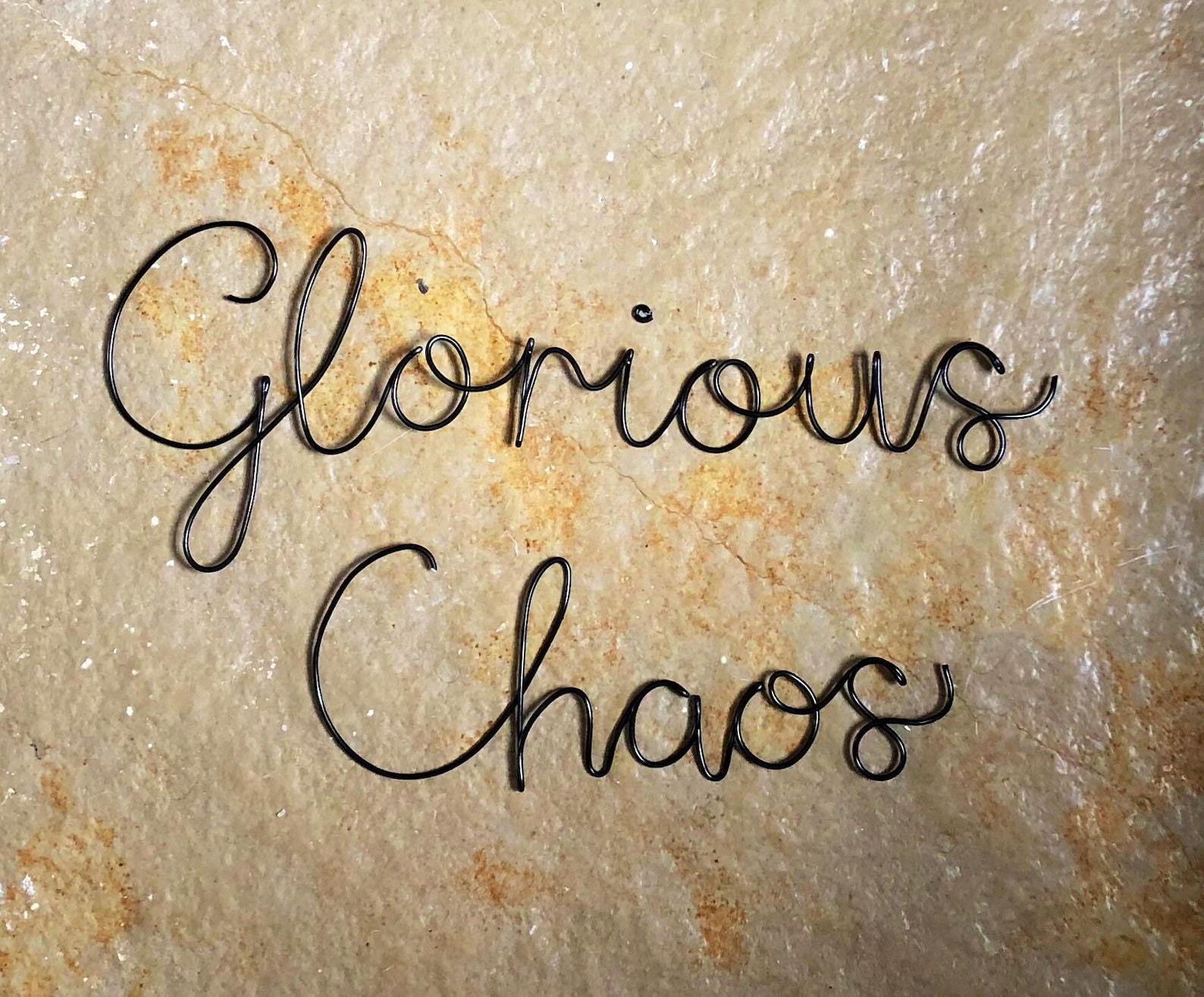 Wire glorious Chaos Sign Handmade Wire Words Names - Etsy