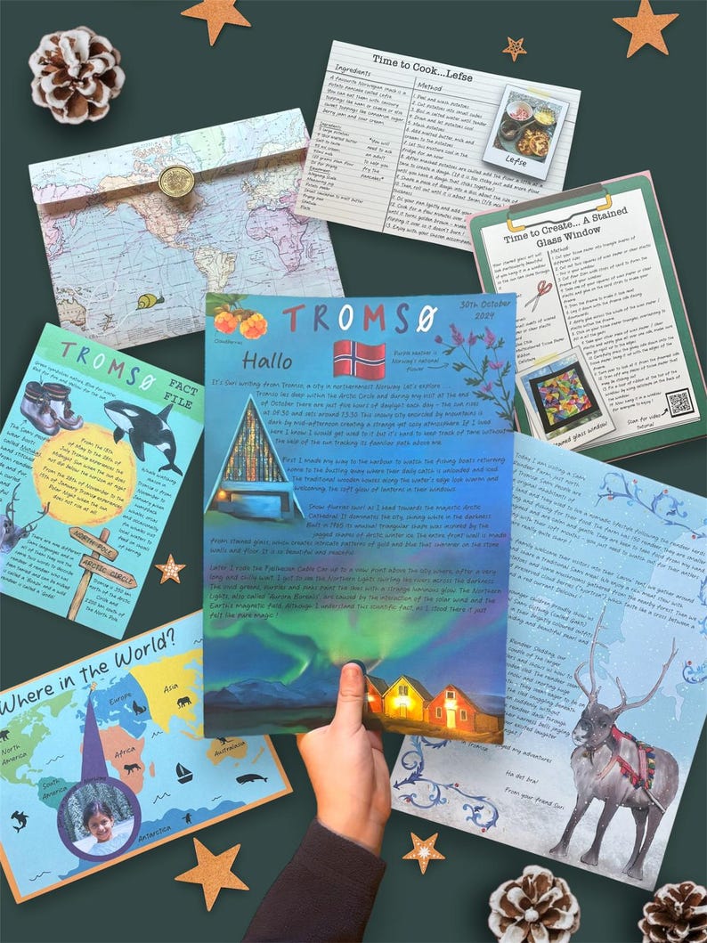 Digital Download Travel Adventure Letter and Activity Pack for Children ...