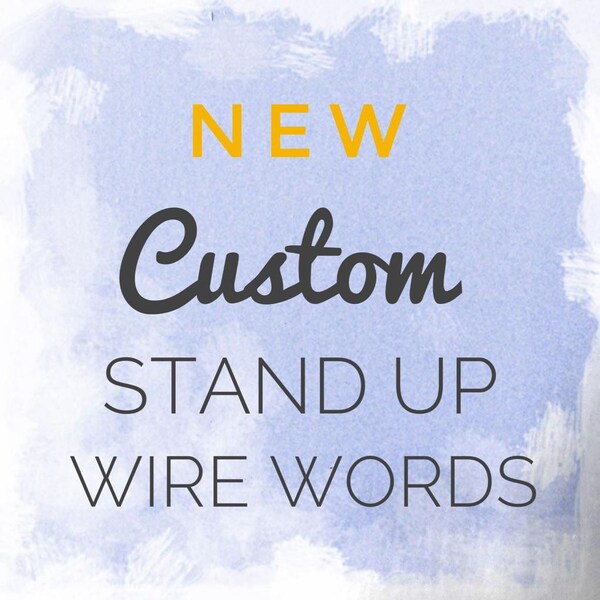 Stand up Letters - Etsy