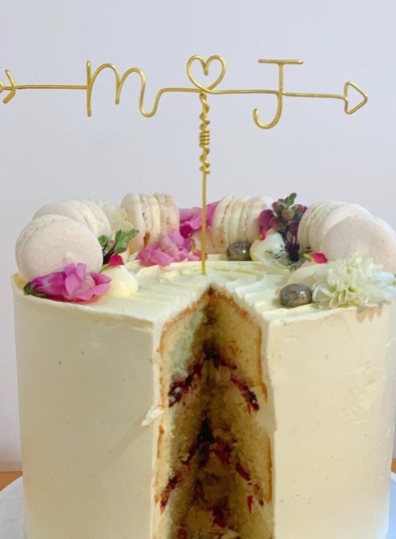 Initials Cake Topper Custom - Etsy UK