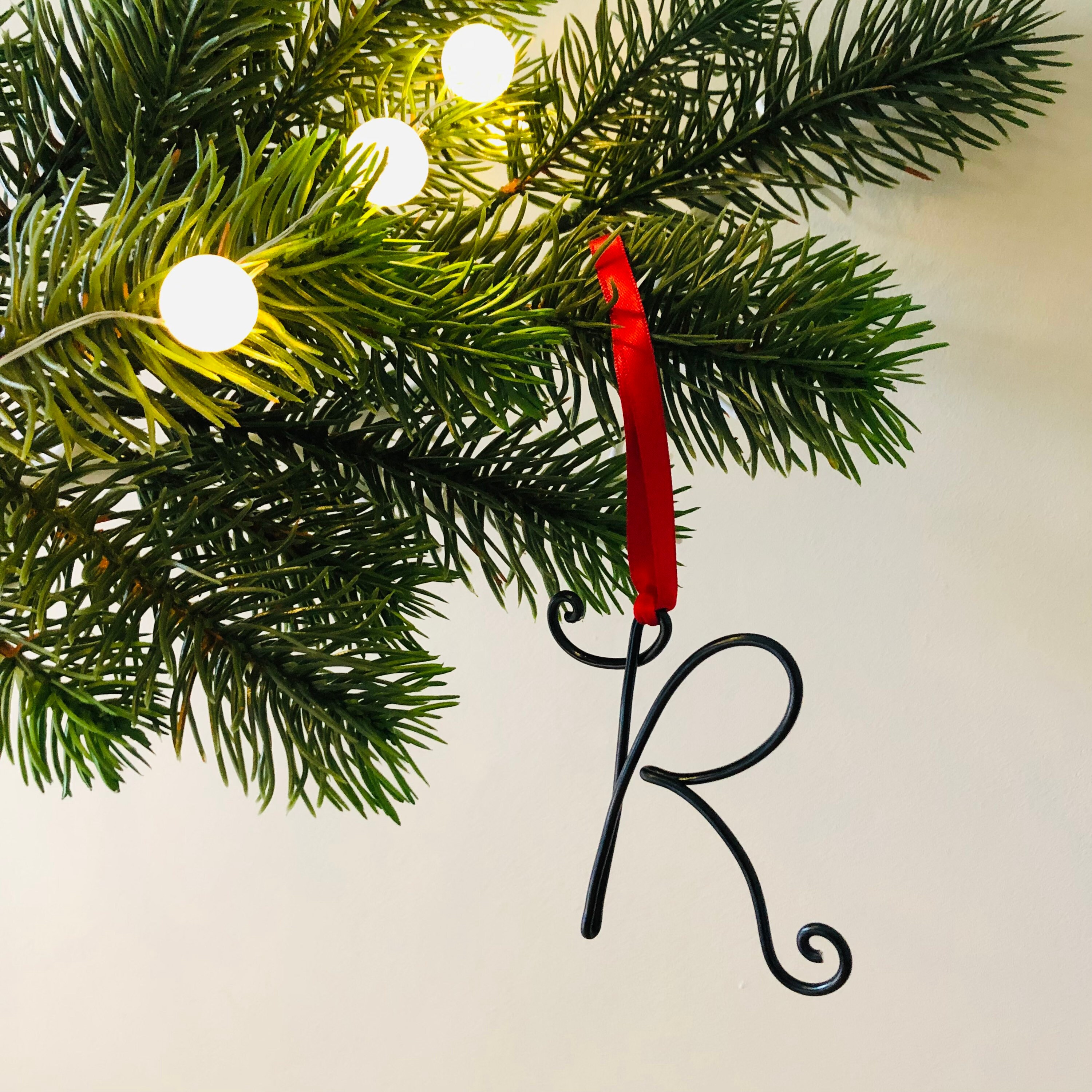 Initial Christmas Tree Decoration Personalised Keepsake - Etsy