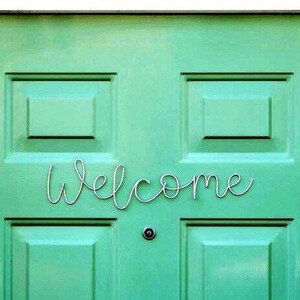 Wire 'welcome' Sign, Handmade Wire Words, Names, Phrases, Quotes ...